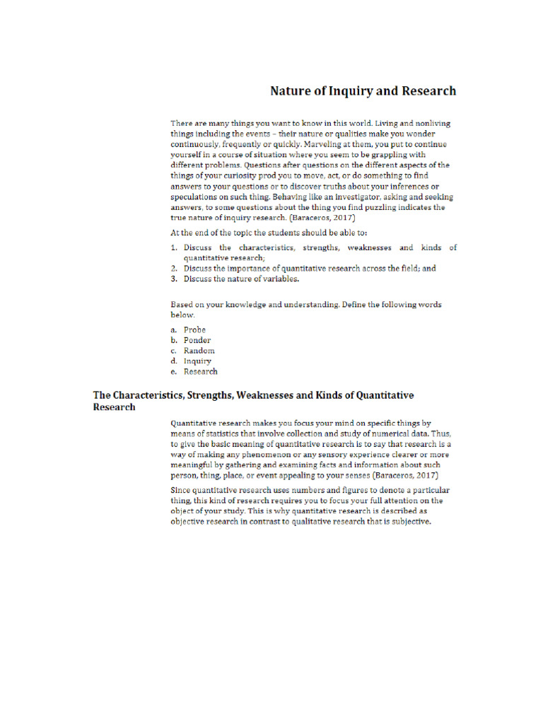 Week 1 Practical Research | PDF