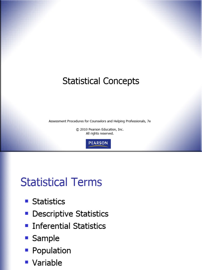 3 Statistical Concepts | PDF | Level Of Measurement | Statistics