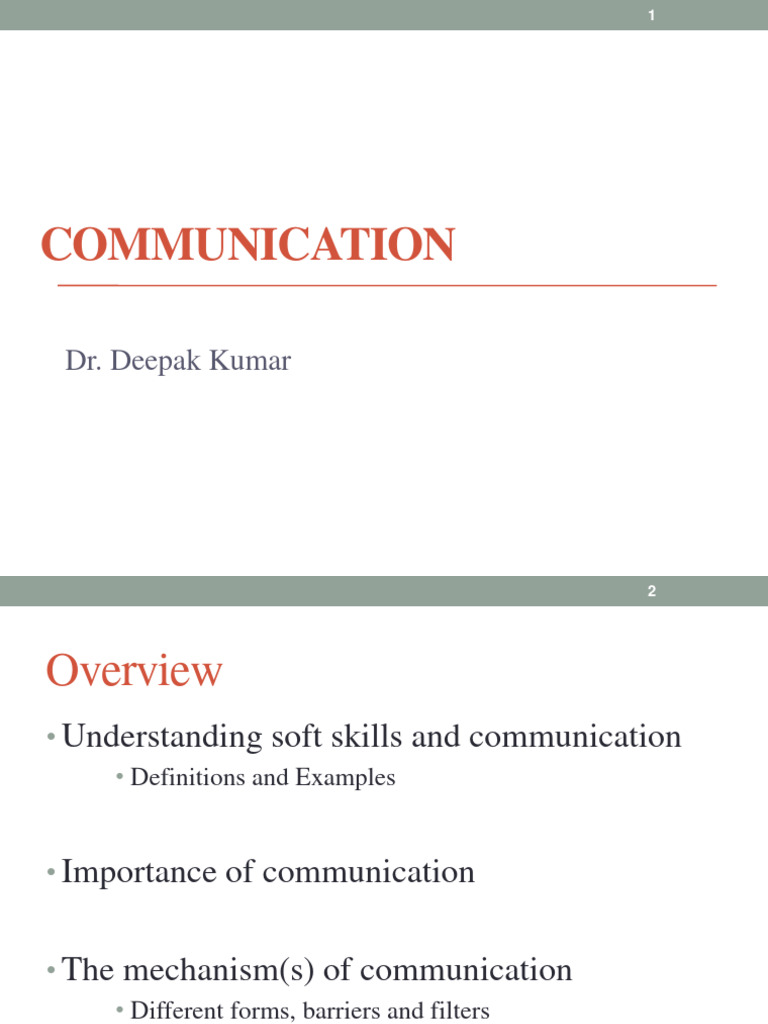 Communication Skills-1 | Download Free PDF | Communication | Cognitive Science
