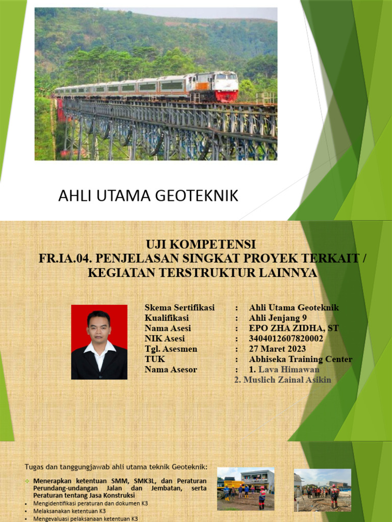 Presentasi Geoteknik Utama | PDF