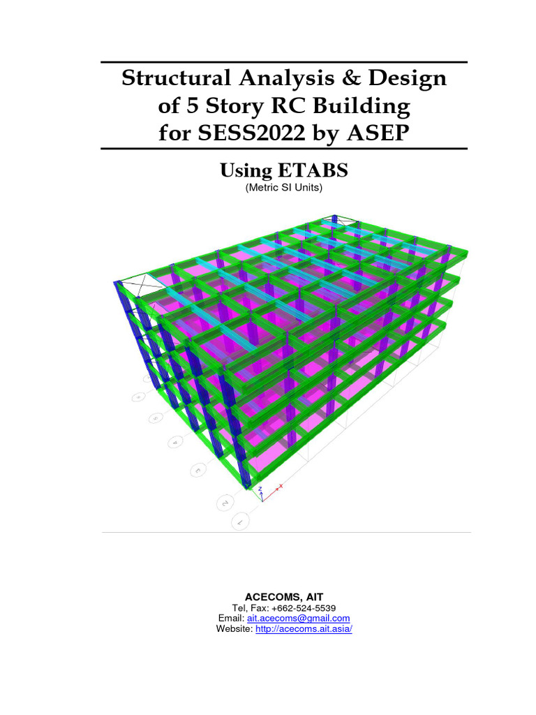 ETABS RC Building Design Guide | PDF | Structural Analysis | Physical Sciences
