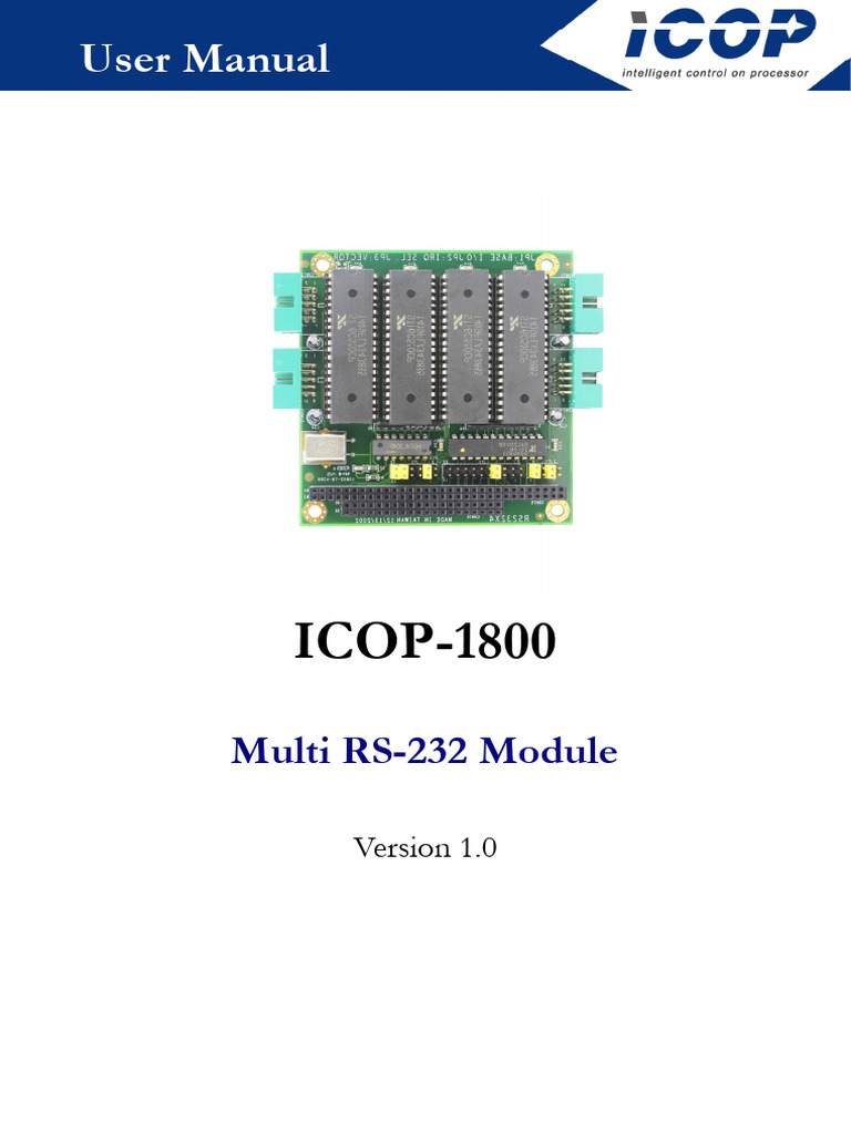 ICOP-1800 Manual | PDF | Computer Science | Computing