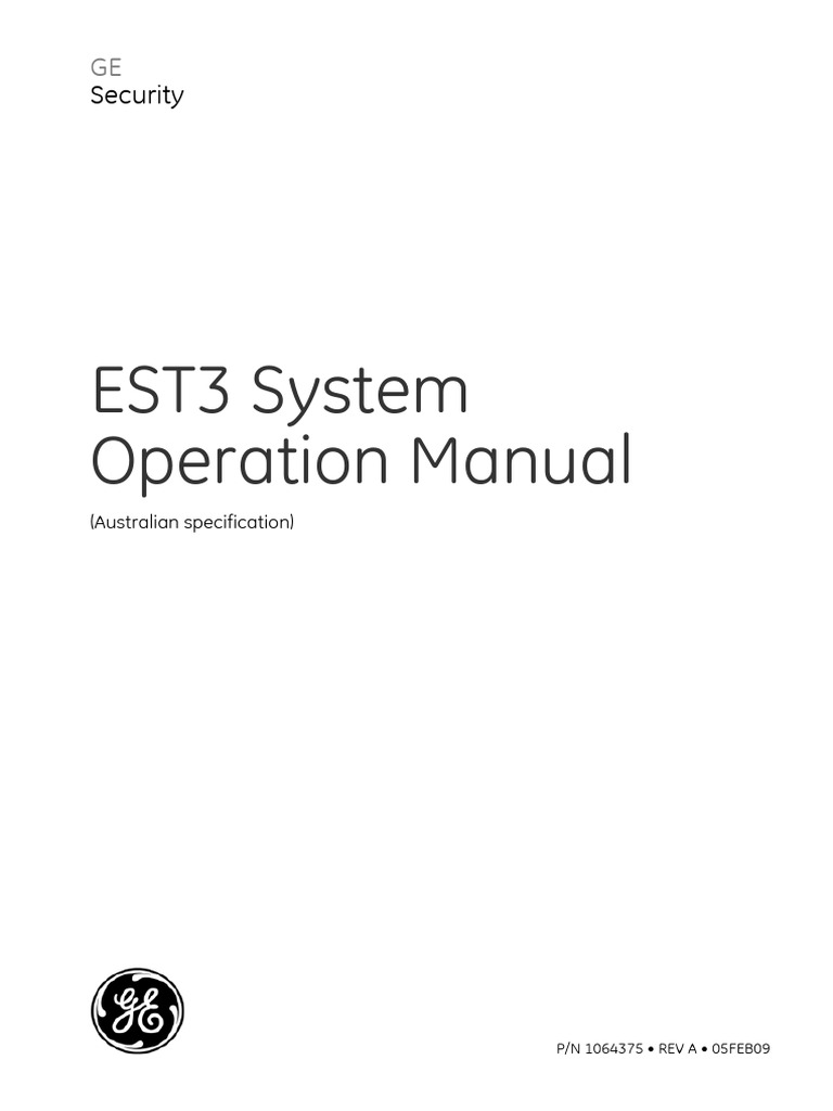 A EST3 System Operation Manual - tcm516-183090 | PDF