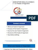 Structuring Effective Heads of Argument | PDF | Argument | Public Law