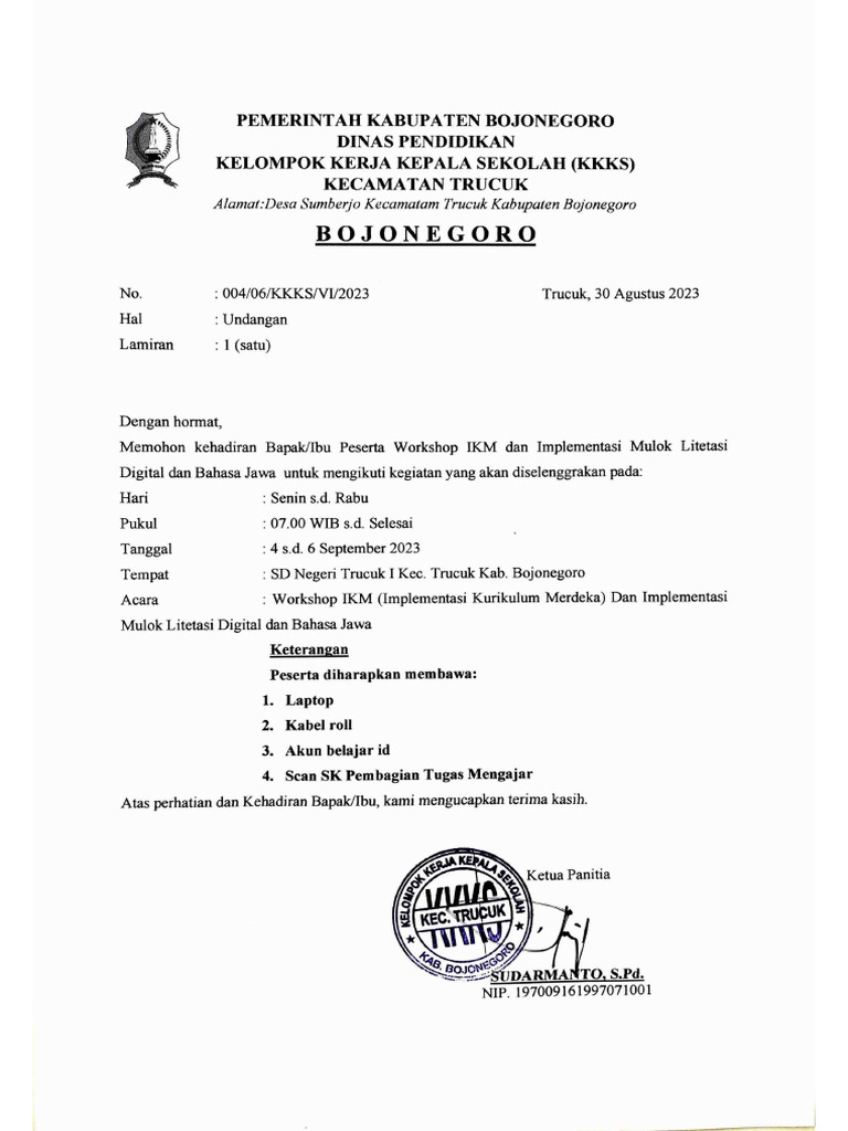 Undangan Workshop Ikm Pdf