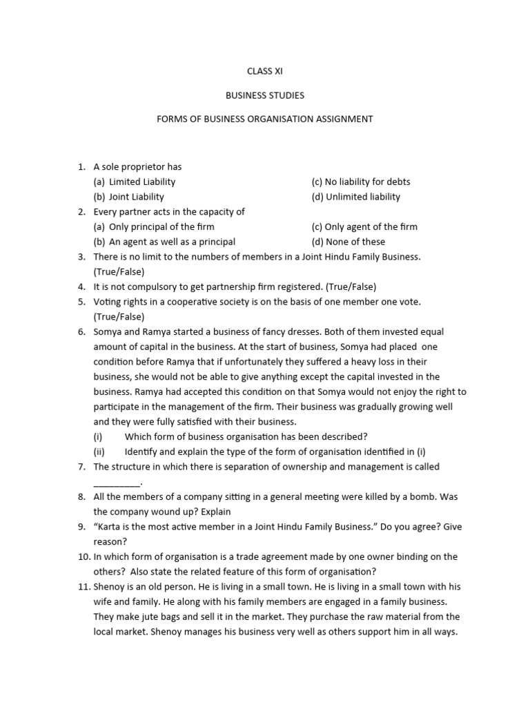 Forms of Business | PDF