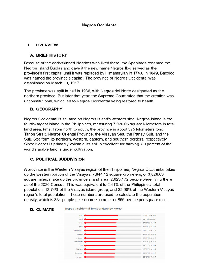 Negros Occidental | PDF
