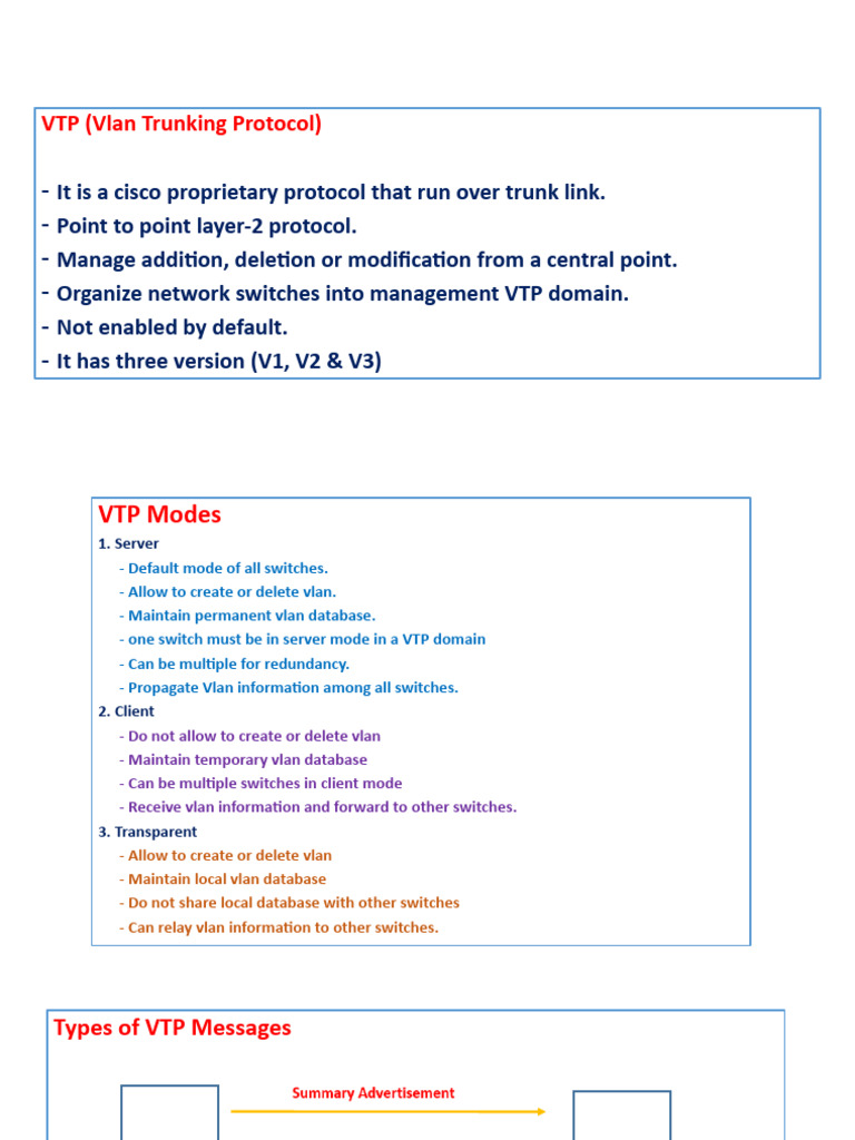 2.3 VTP | PDF | Computer Engineering | Communications Protocols