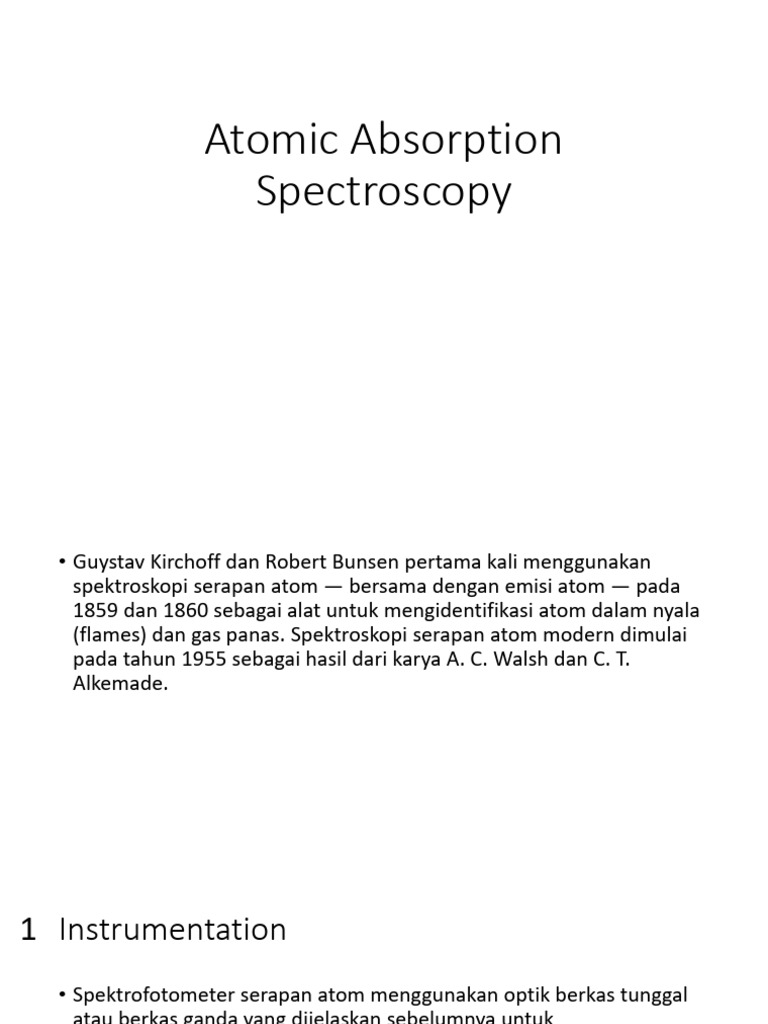 Atomic Absorption Spectros | PDF