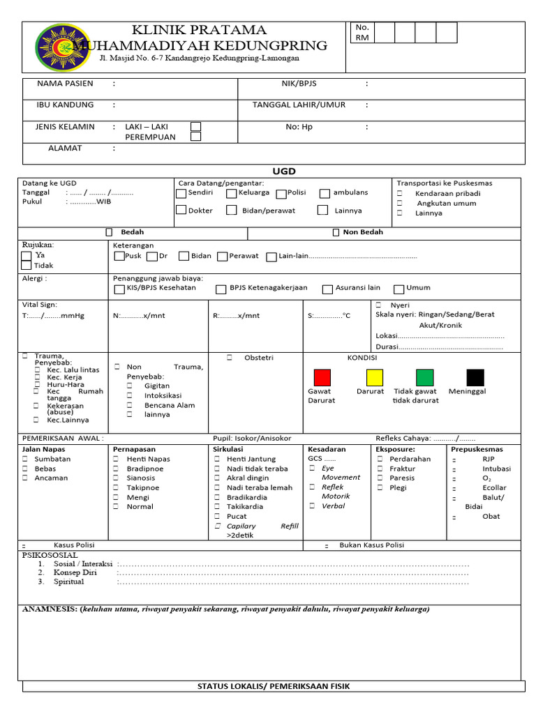 Rekam Medis UGD Rawat Inap | PDF