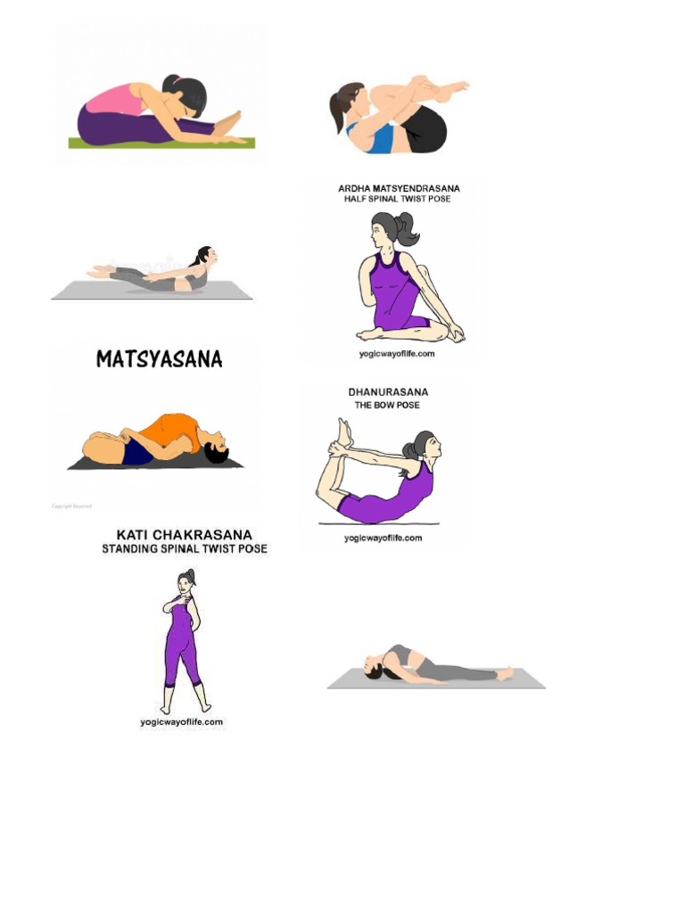 Yoga Asanas | PDF