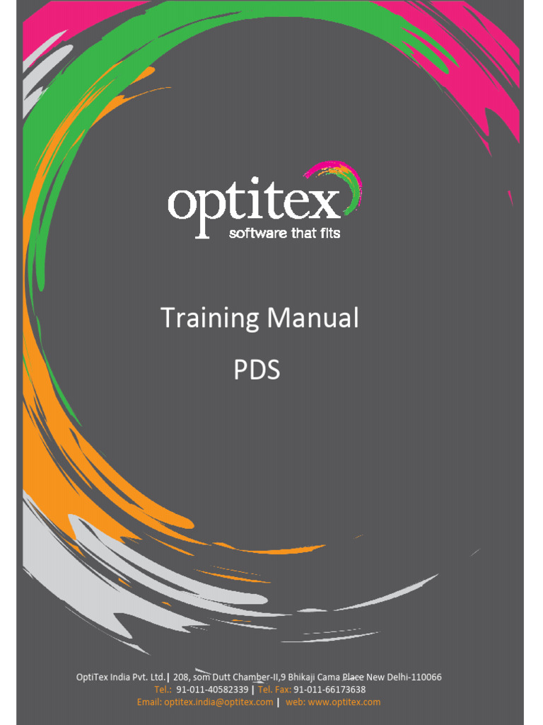 Optitex Training Format in Hindi - New Logo - PDS | PDF | Geometry