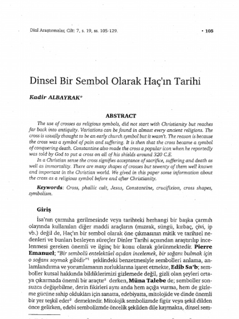 Dinsel Bir Sembol Olarak Ha__'__n Tarihi[#61397]-51793 | PDF