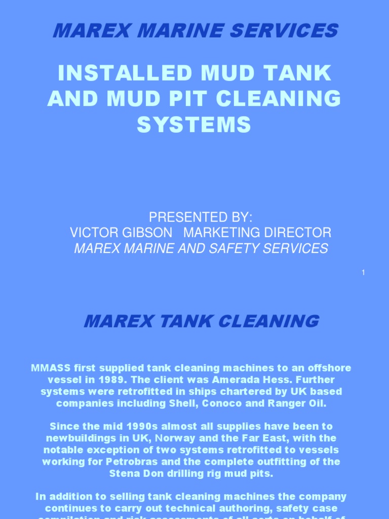 Offshore Mud Tank Solutions | PDF | Tanks | Drilling Rig