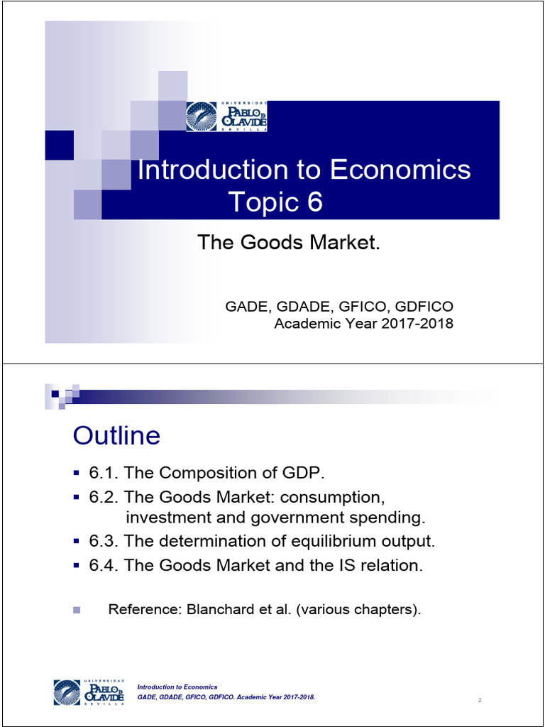 Introduction To Economics: Topic 6 | PDF | Consumption (Economics) | Output (Economics)