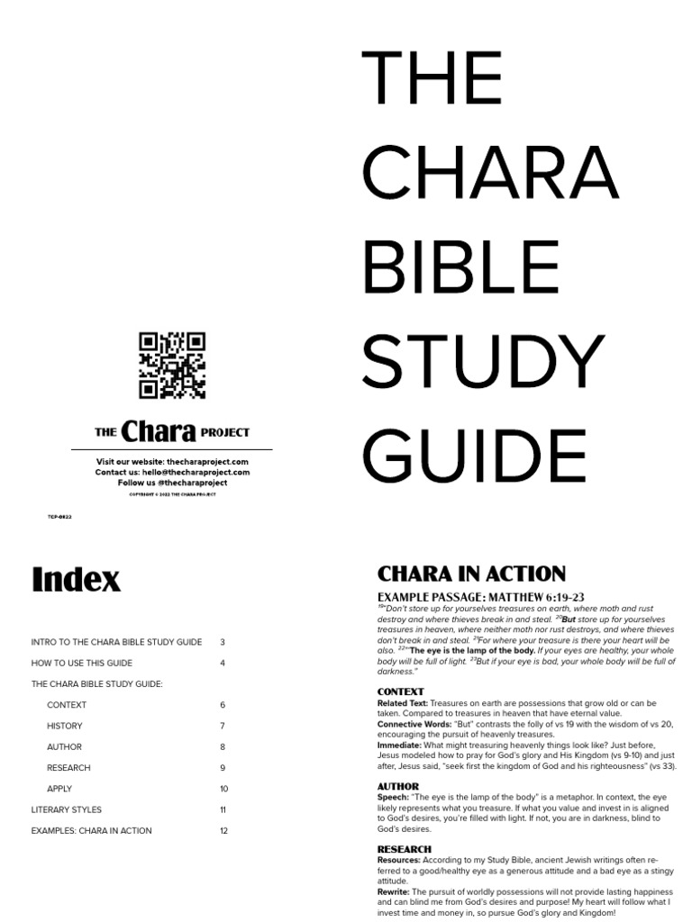 CHARA Bible Study Guide Online Printable-2022 | PDF | Bible | Jesus