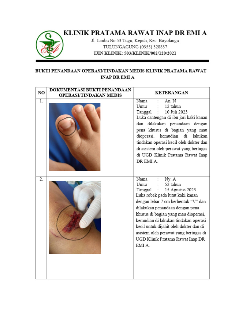 Bukti Penandaan Operasi | PDF