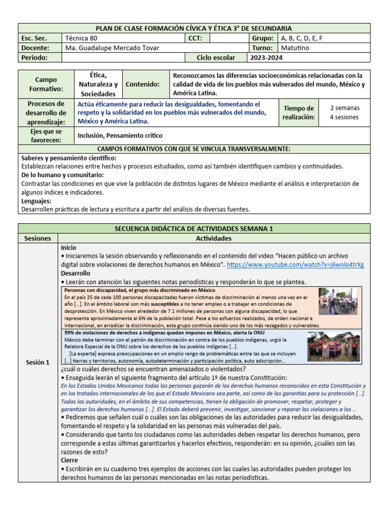 Consecuencias de La Desigualdad en La Calidad de Vida de Las Personas | Descargar gratis PDF ...