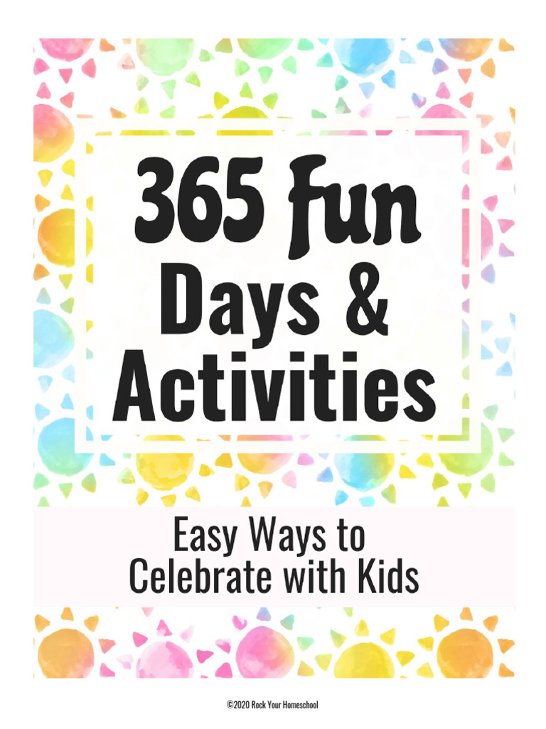 365 Fun Days & Activities | PDF | Pancake | Cakes