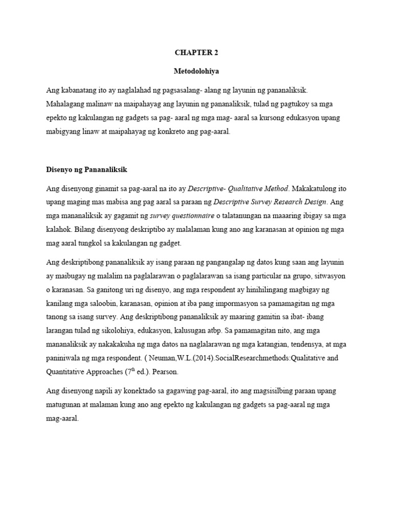 Chapter 2 - Pananaliksik | PDF