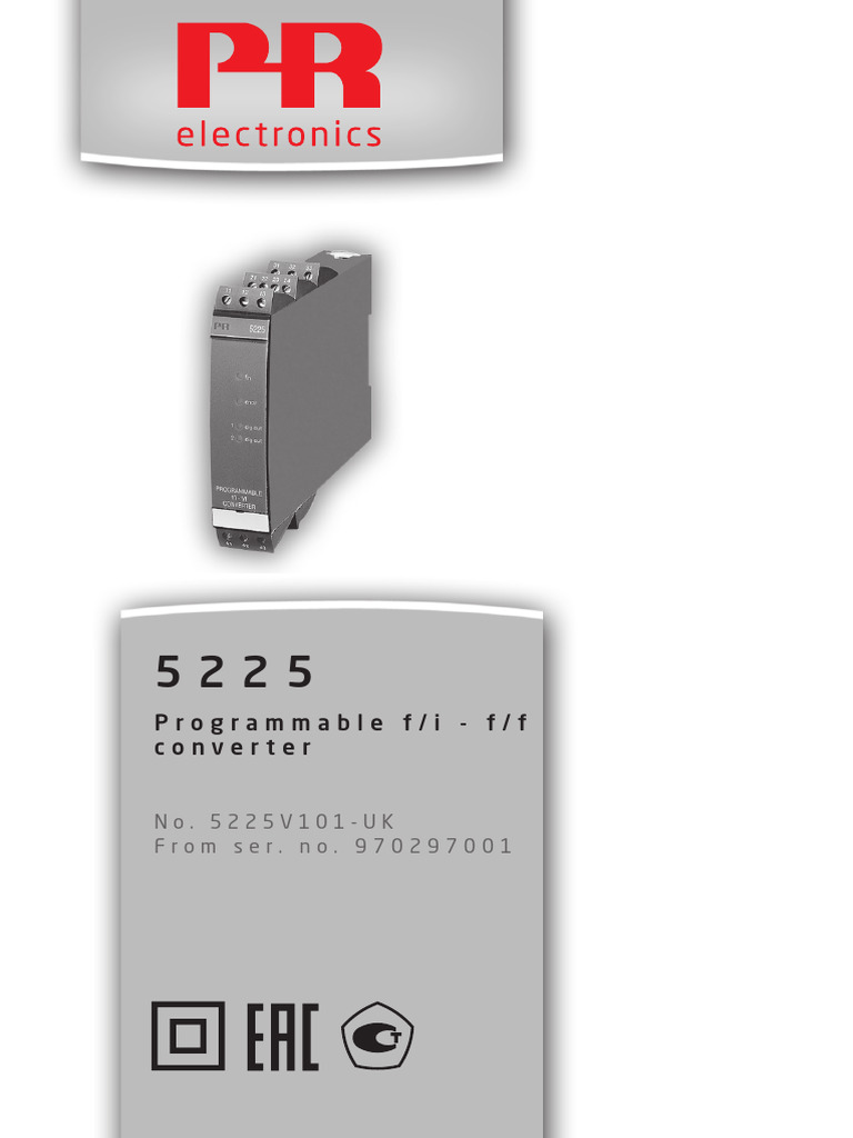PR 5225 Transmitter | PDF