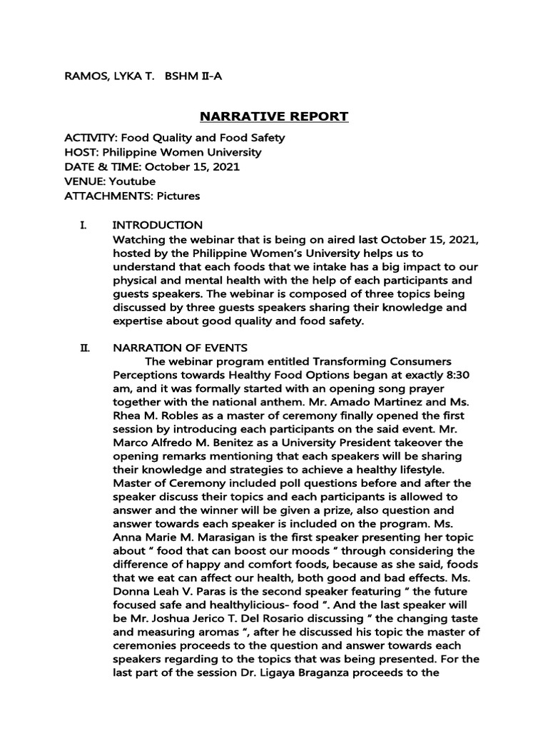 NARRATIVE REPORT (16th BCYF Ideas Conference) | PDF | Social Science ...