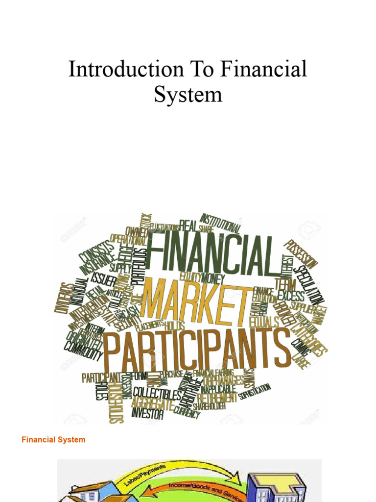 Introduction To Financial System | PDF | Securities (Finance) | Investing