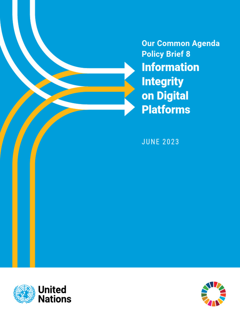 UN Policy Brief on Digital Integrity 2023 | PDF | Cost Of Living ...