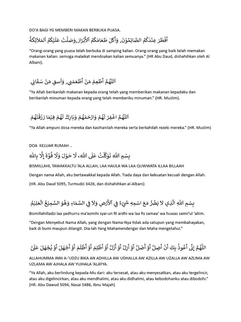 Do'a & Adab Adab Di Masjid | PDF