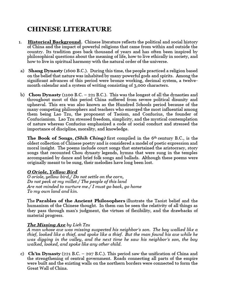 Chinese Literature | Download Free PDF | Confucianism | Analects