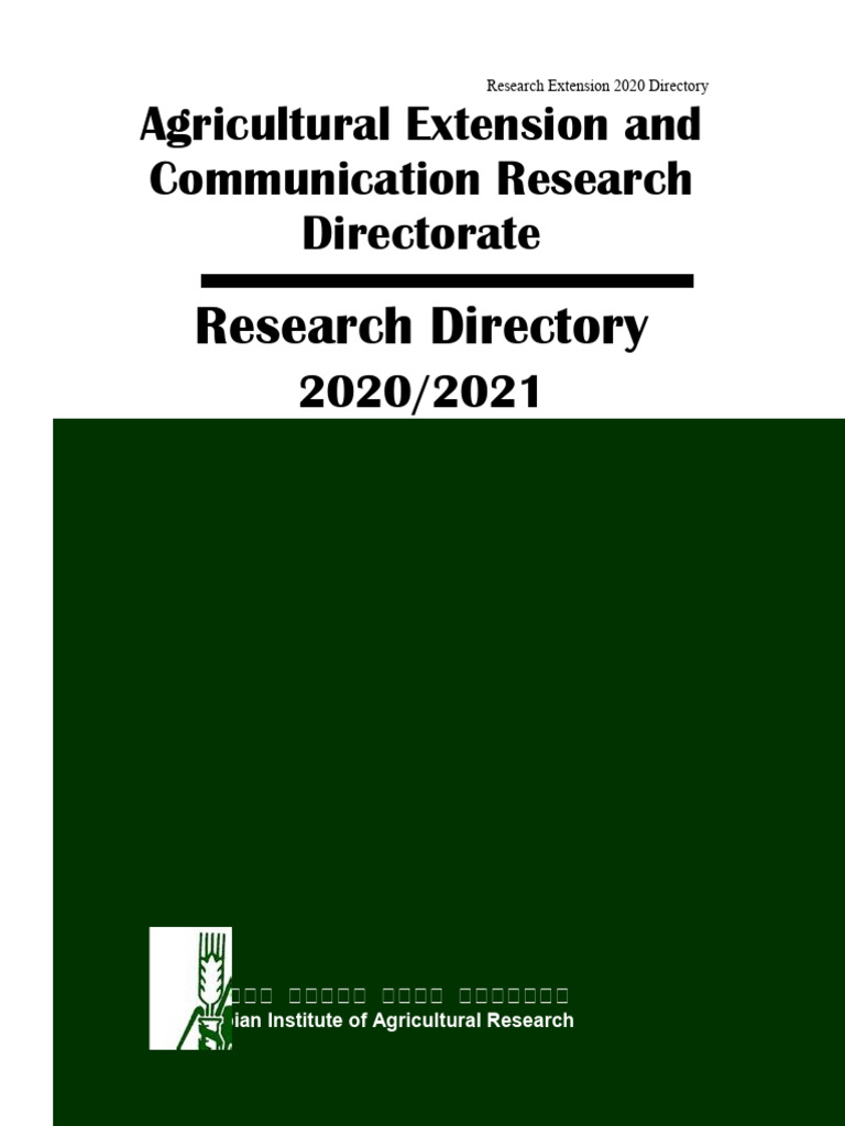 Directory 2020 Extension | PDF | Agriculture | Food Industry