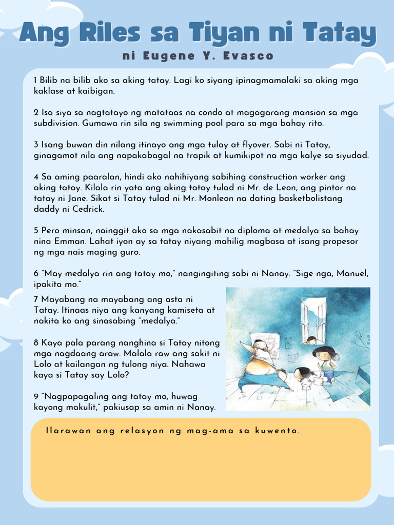 Ang Riles Sa Tiyan Ni Tatay | PDF