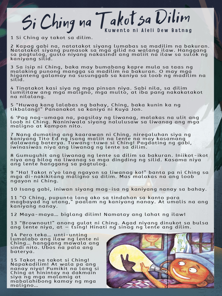 Si Ching Na Takot Sa Dilim | PDF