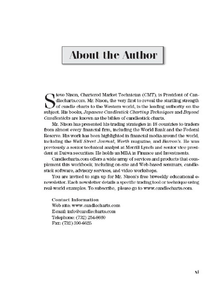 The Candlestick Course Steve Nison - Part10 | PDF