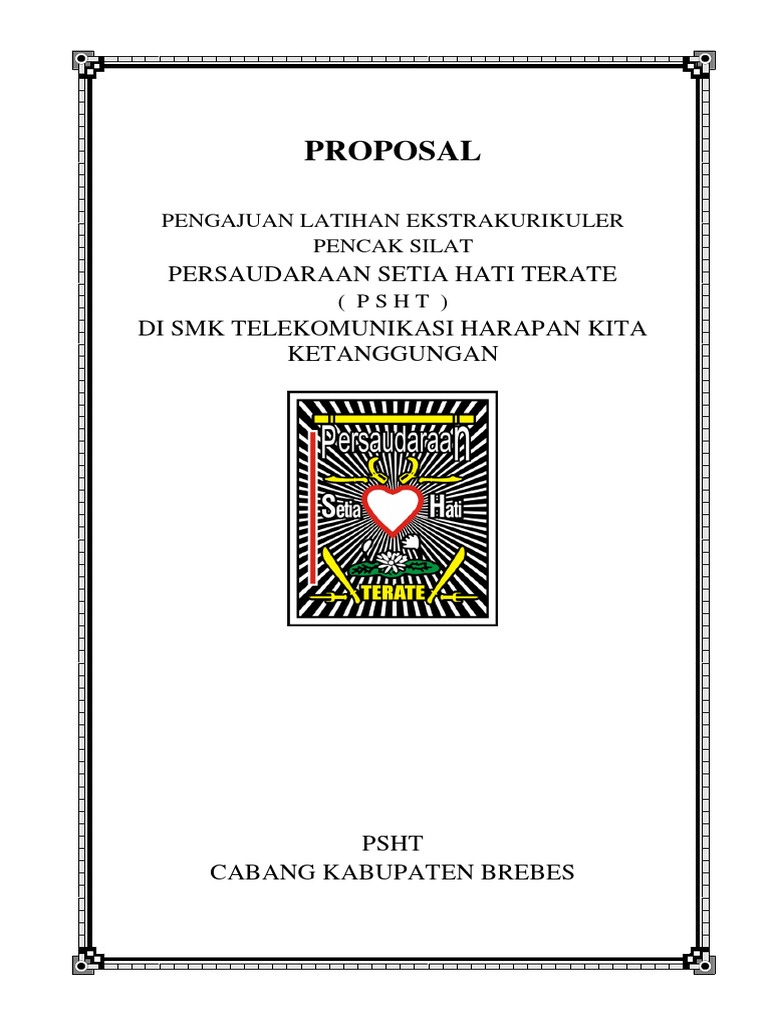 Proposal PSHT SMK Harkit | PDF | Perjalanan