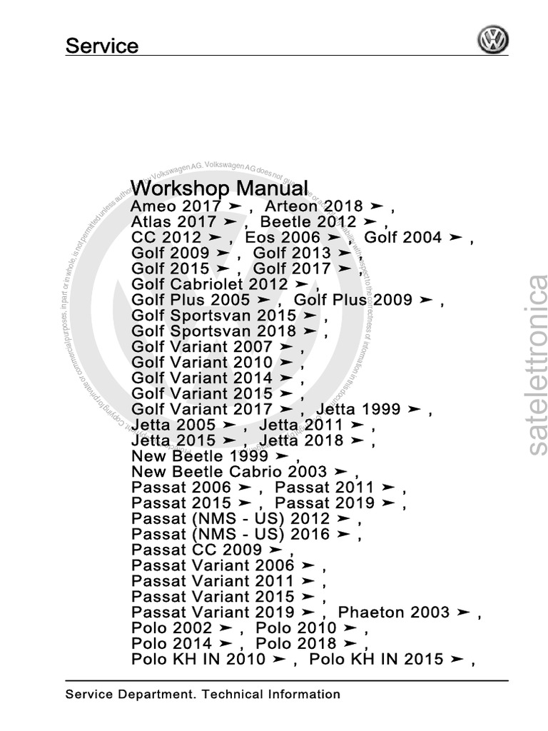 Service: Service Department. Technical Information | PDF | Corrosion ...