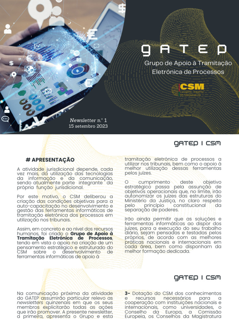 Newsletter GATEP 1 | PDF | Juiz | Comunicação