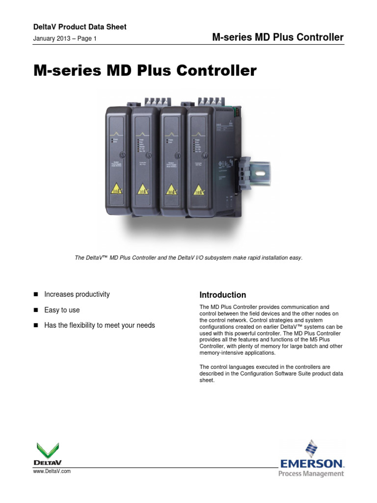 DeltaV M-Series MD Plus Controller (2013) | PDF | Computer Network ...