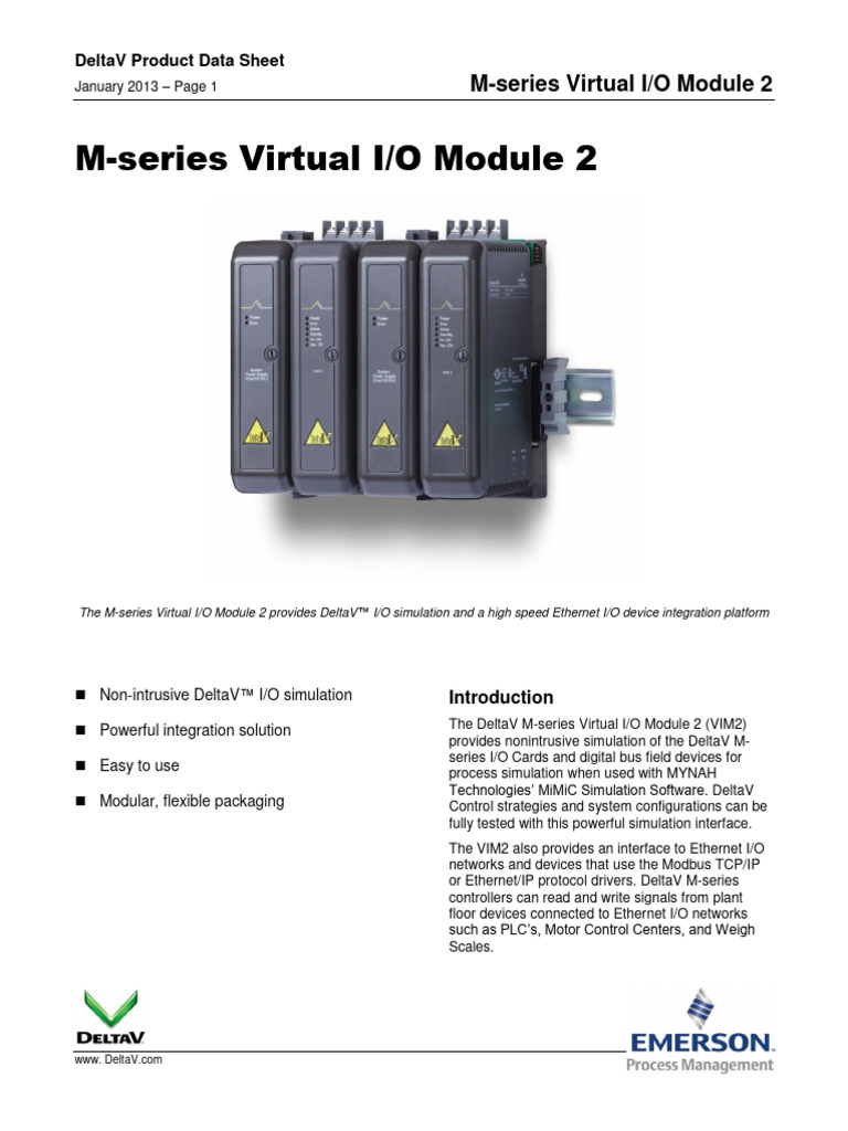 DeltaV M-Series Virtual IO Module 2 (2013) | PDF