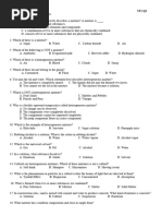 Science 6 1st Periodical Test With Answer Key | PDF | Mixture | Filtration