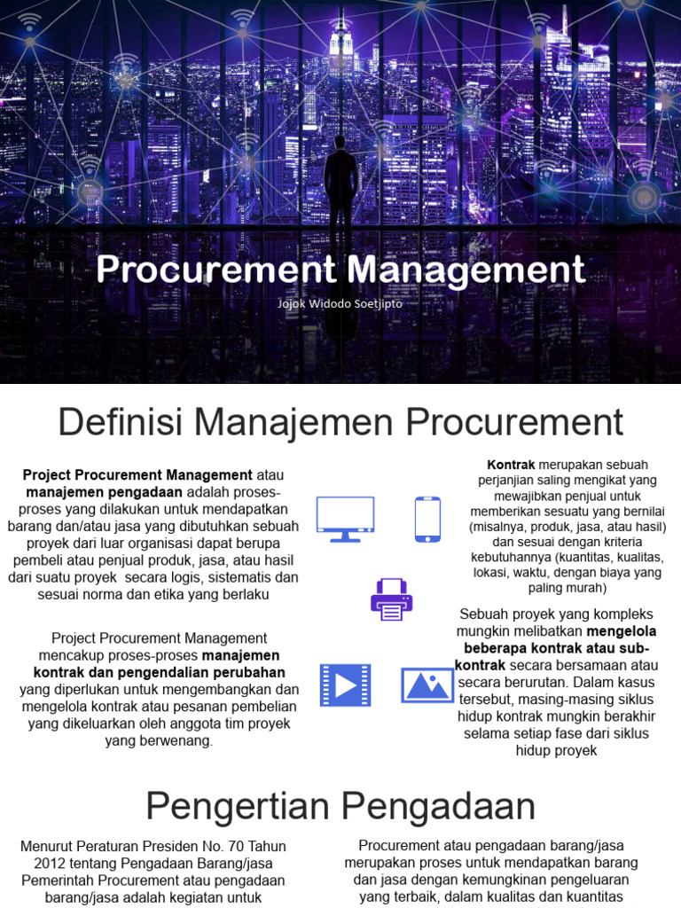 OL-2 1definisi Dan Scope Manajemen Procurement 01 | PDF