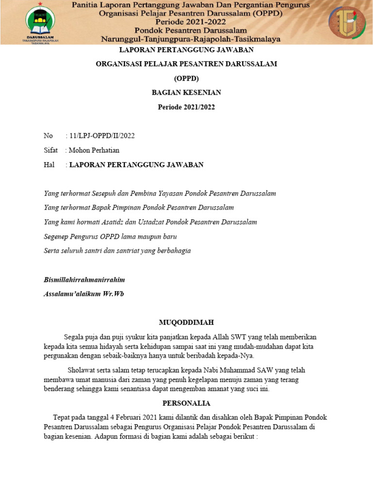 LPJ 22 (Kesenian) | PDF