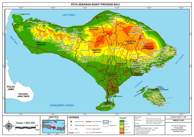 Peta Sebaran Bukit Bali | PDF