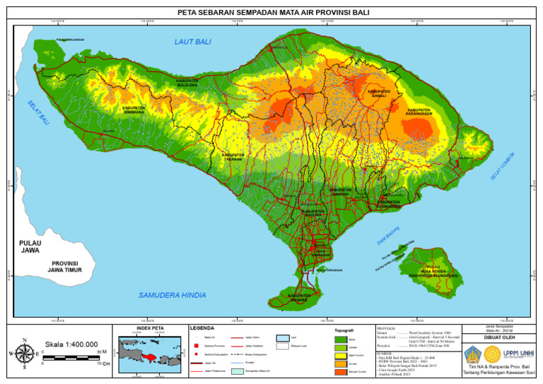 Peta Sebaran Sempadan Mata Air Bali | PDF