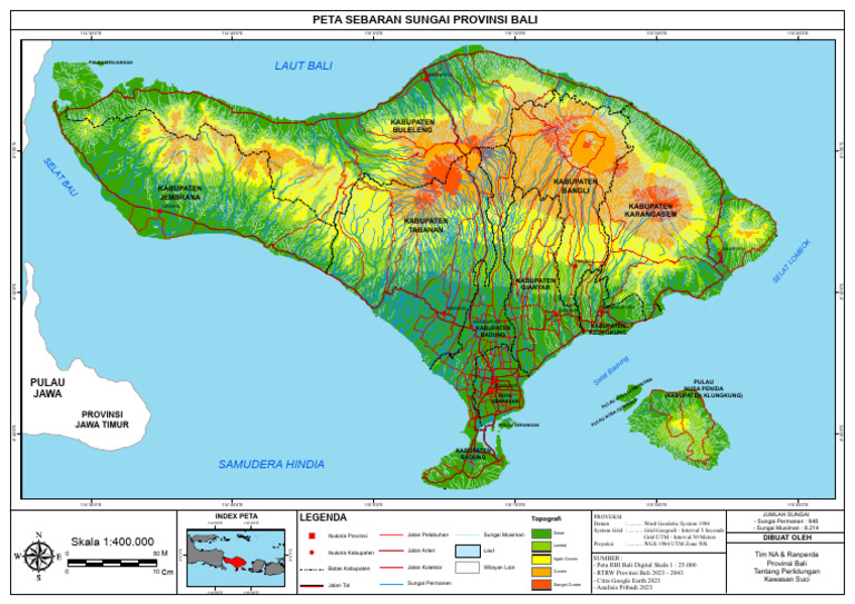 Peta Sebaran Sungai Bali | PDF