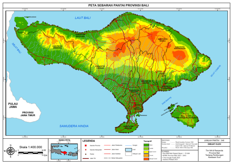 Peta Sebaran Pantai Bali | PDF