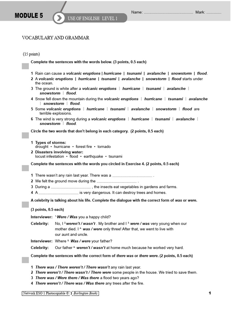 1º ESO - Module 5A - A | PDF | Winter Storm | Tsunami