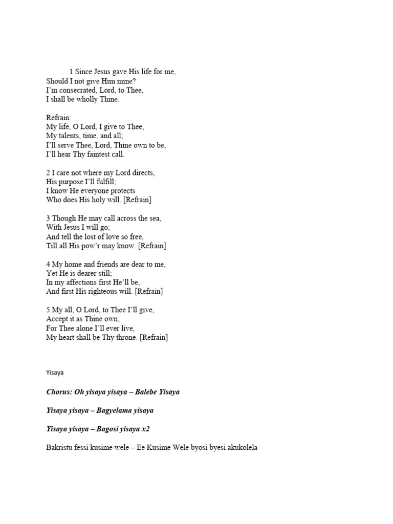 Jesus Gave His Life: A Call to Serve | PDF | Jesus | Theology