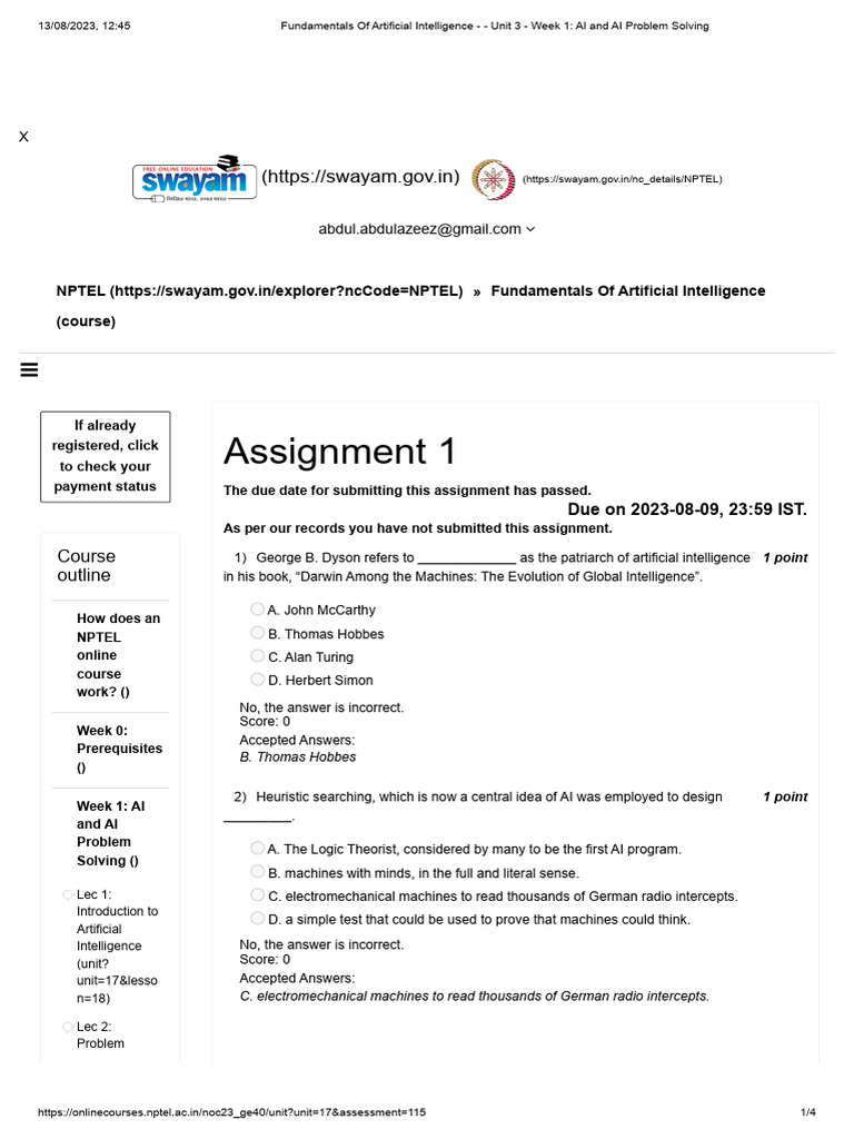 Fundamentals of Artificial Intelligence - Unit 3 - Week 1 - AI and AI ...
