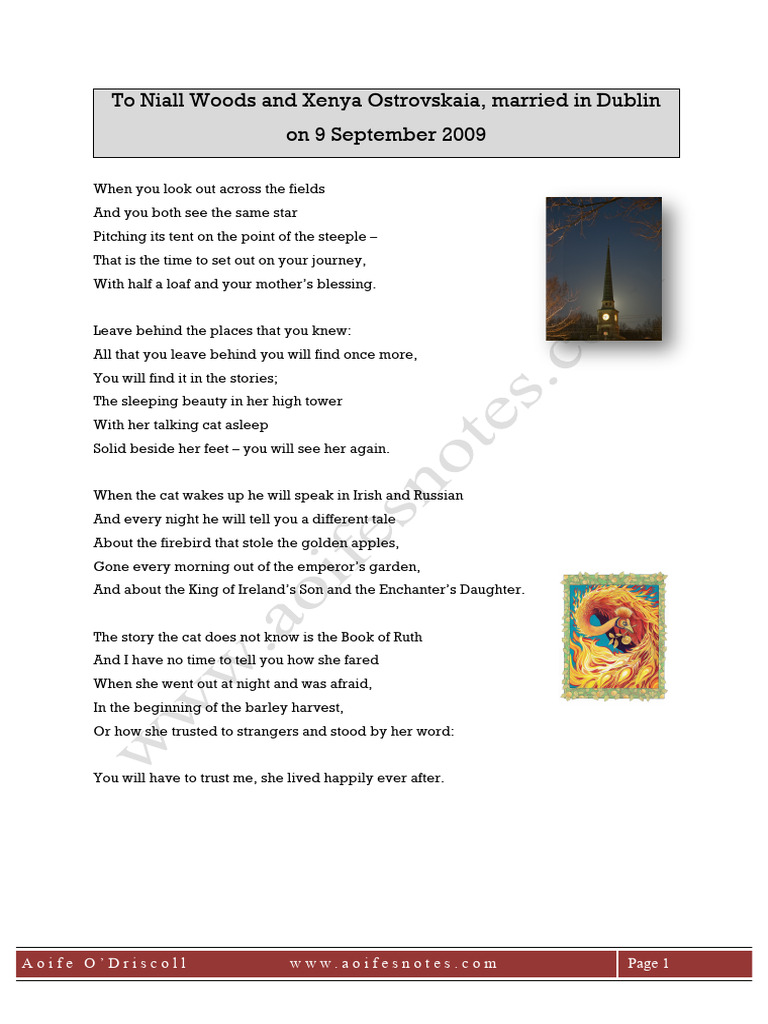 Blessing for Niall and Xenya's Wedding | PDF | Fairy Tales